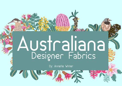 5 High Demand Australiana Designer Fabrics by Annette Winter